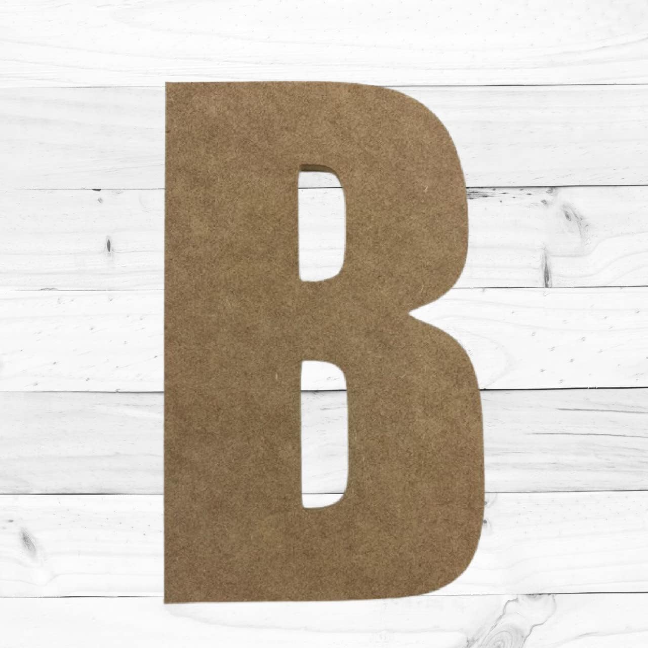 Amazon.com: 6" Wooden Craft Letter B Unfinished, Impact Font, Craft ...