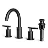 Delta Faucet Nicoli Widespread Bathroom Faucet 3 Hole, Matte Black ...