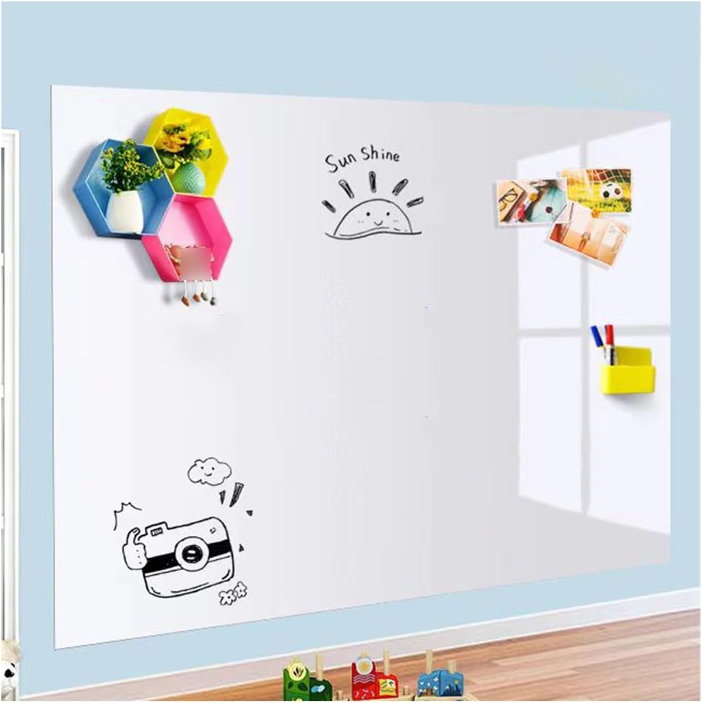 Amazon.com: LXBAMKEA Magnetic Whiteboard Paper, Self-Adhesive ...
