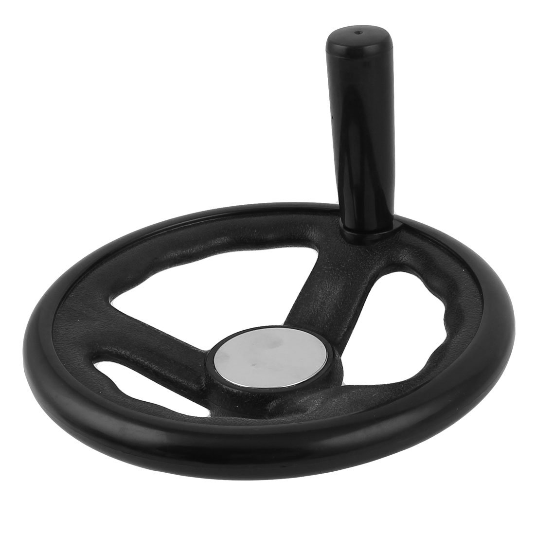 uxcell 16mmx160mm 3 Spoke Hand Wheel w Revolving Handle for Industrial ...
