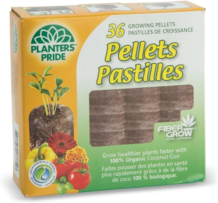 Amazon.com : 35mm Coconut Coir Pellet 36 Pack : Patio, Lawn & Garden