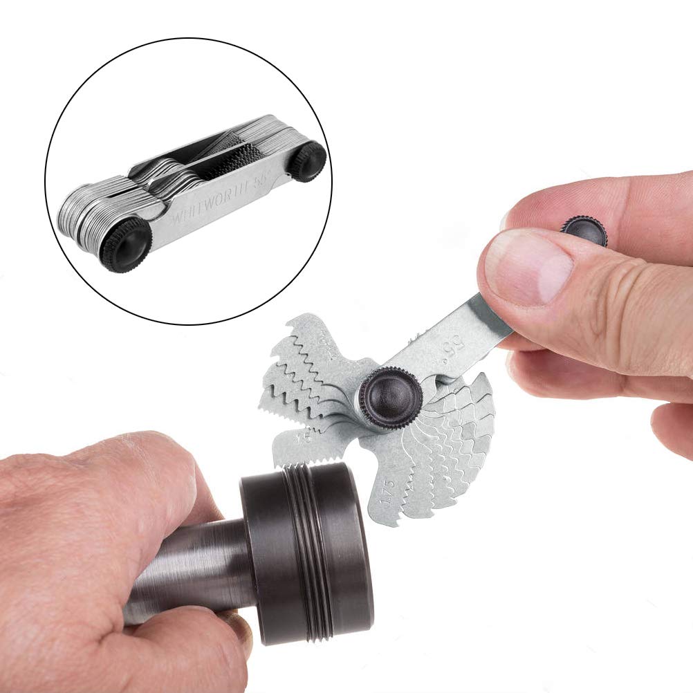 Snapklik.com : 6Pcs Pitch Cutting Gauge,Stainless Steel Screw Thread ...