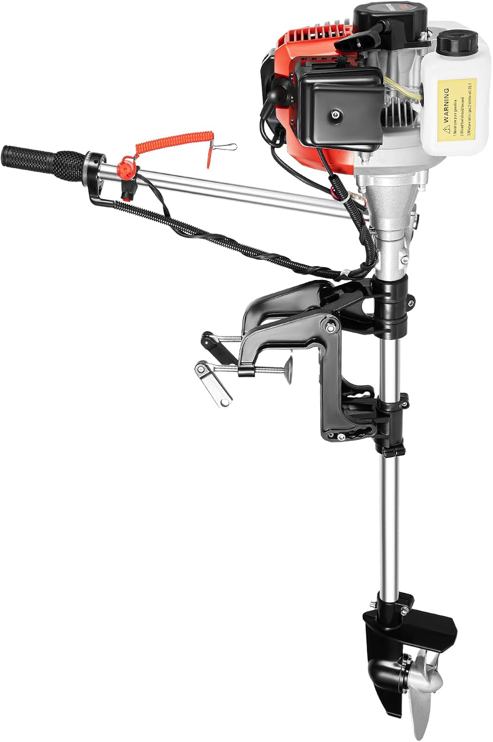 Amazon.com : LyeXD 2.3HP 2-stroke Gasoline Outboard Motor,52CC Heavy ...