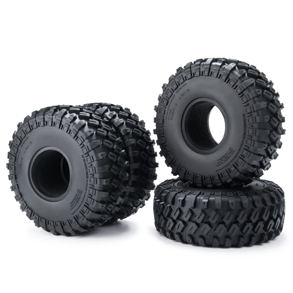 Amazon.com: RCLIONS 4pcs 1.9" RC Crawler Tires Rubber Wheel Tyre 123mm ...