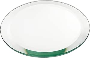 Amazon.com: Plymor Round 5mm Beveled Glass Mirror, 5 inch x 5 inch ...
