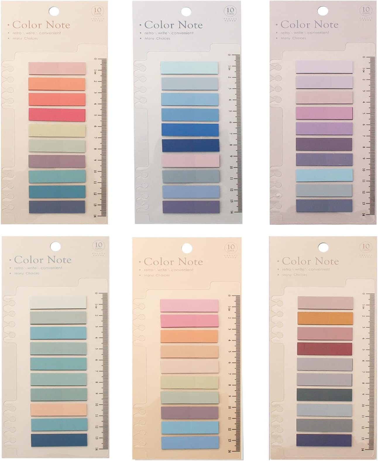 Amazon.com : 1200 Pcs Sticky Annotation Tabs Morandi Sticky Note Tabs ...