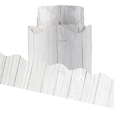 Amazon.com : White Wood Bulletin Board Border for Classroom Decoration ...