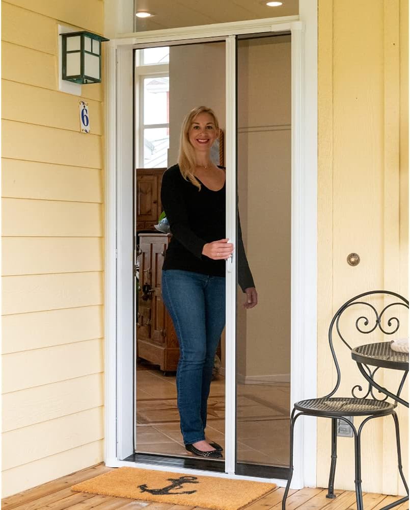 Genius Cool Retractable Screen Doors For Single Door Retractable