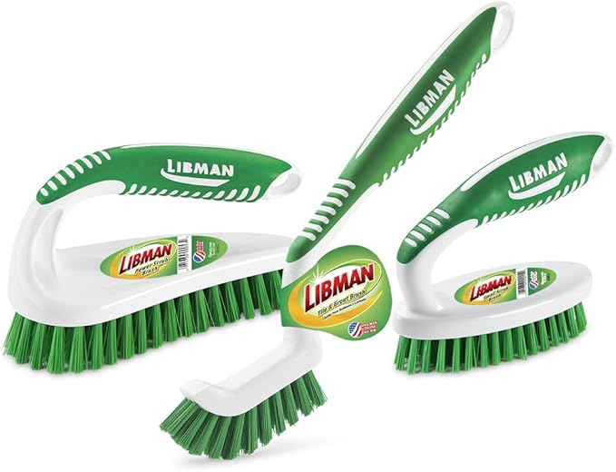 Amazon.com: Libman Scrub Brush Kit – Three Different Durable Brushes ...