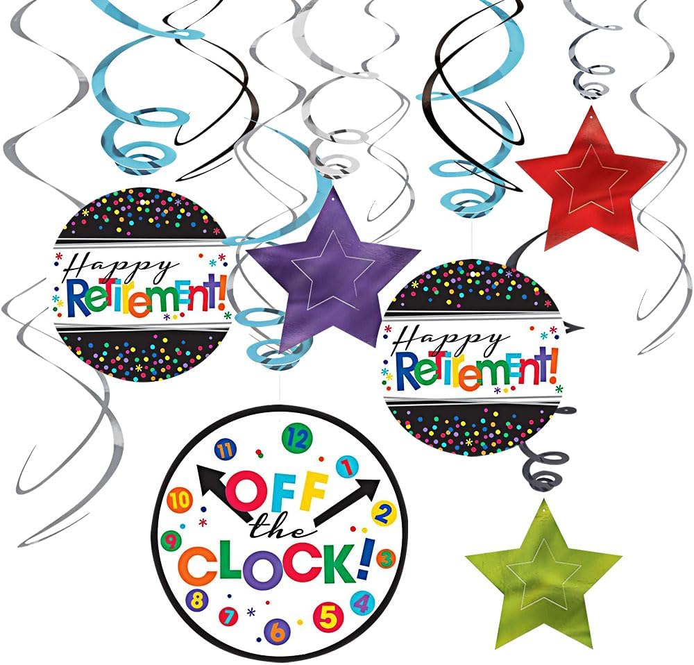 Amazon.com: Officially Retired Multicolor Foil Swirl Hanging ...