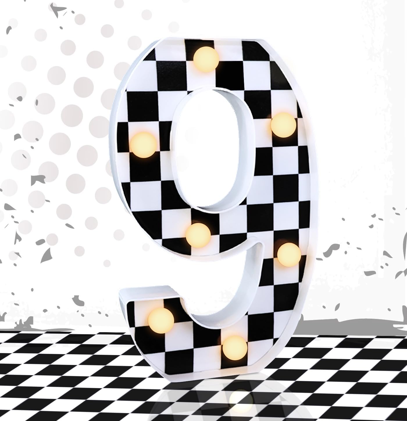 Amazon.com: MUNILAIL Racing Car Birthday Party Decoration LED Glowing ...
