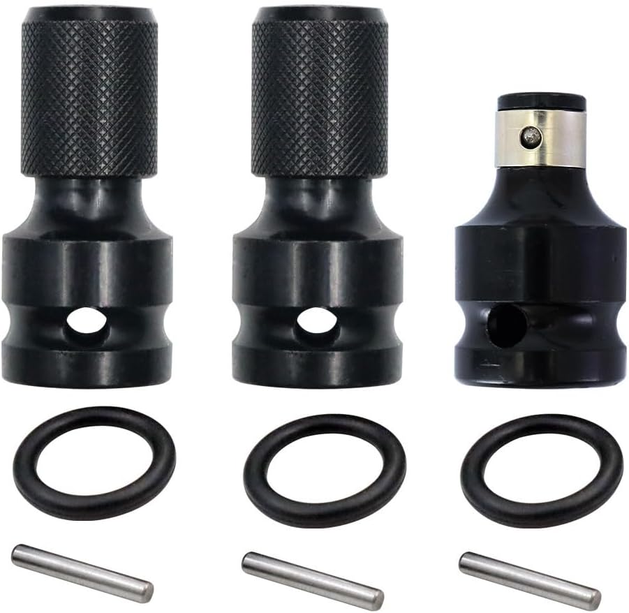 TorSor 3 Pack Impact Wrench Adapter 1/2 inch Square Drive to 1/4 inch ...