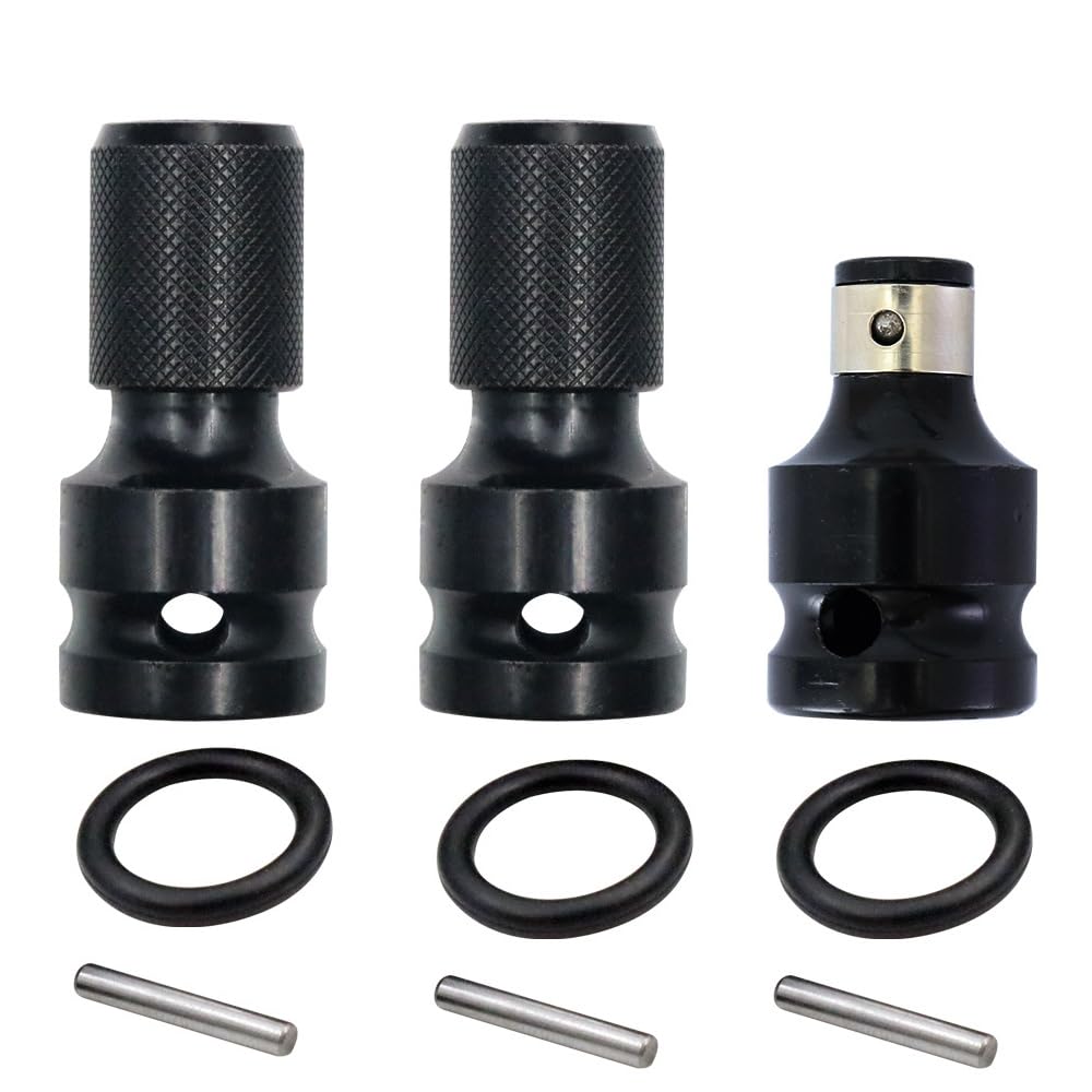 TorSor 3 Pack Impact Wrench Adapter 1/2 inch Square Drive to 1/4 inch ...