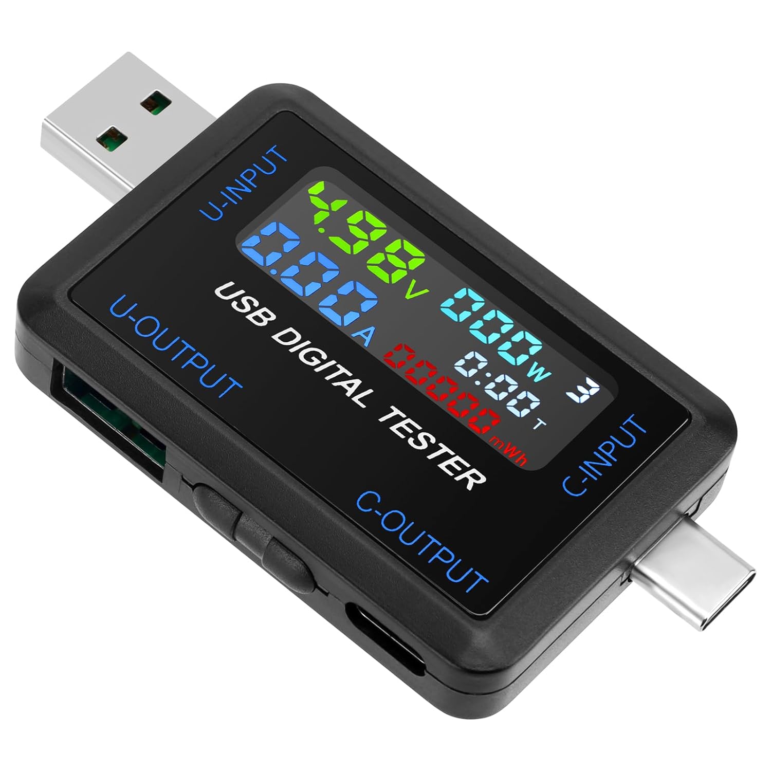 USB C Power Meter USB Tester, USB Multimeter 4.5-36V 0-5A Voltage ...