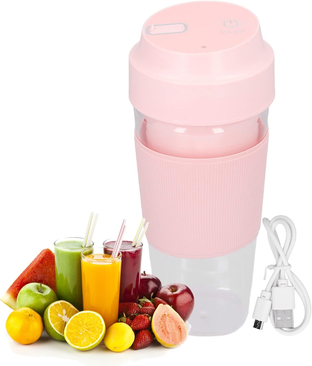Electric Juicer Cup Handheld Smoothie Cup Mini Portable USB ...