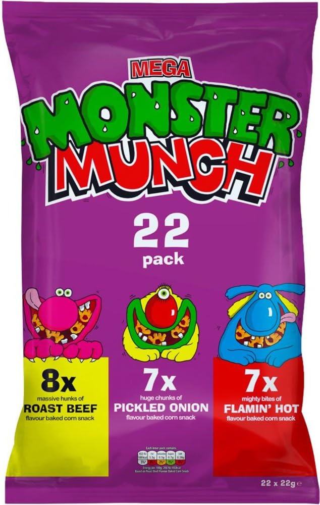 Mega Monster Munch- Variety 22 X 22G_AB : Amazon.ca: Grocery & Gourmet Food