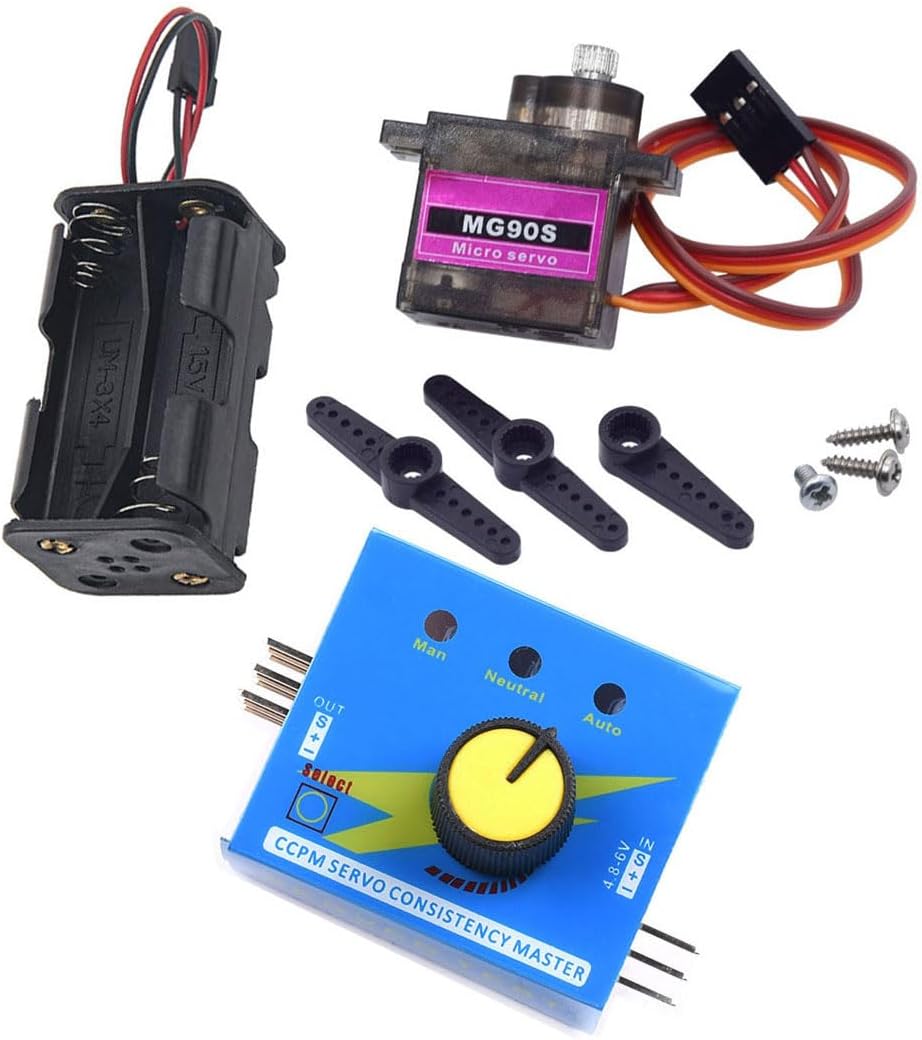Amazon.com: 1Set RC Servo Tester Speed Controller Kit with Power Supply ...