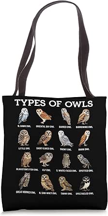 Amazon.com: Types of Owls Ornithology Owl Species Identification Chart ...