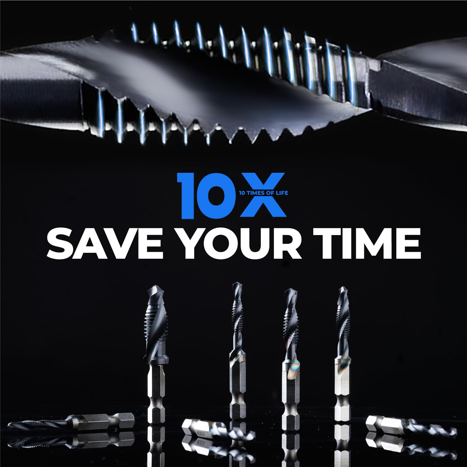 Snapklik.com : 10-32NF Combination Drill And Tap Bit Set, Ultra TiAlN ...