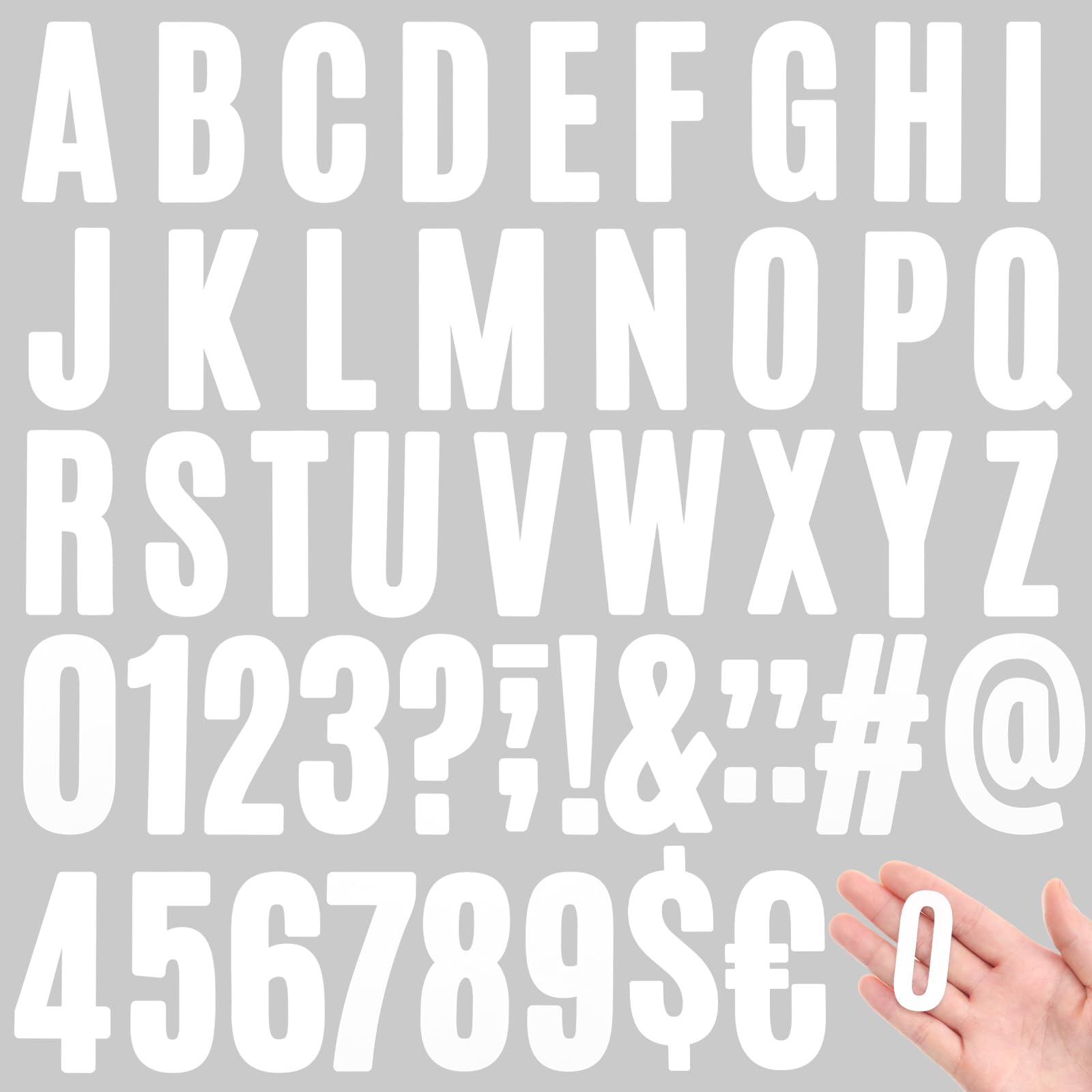 Snapklik.com : Qilery 32 Sheets 2 Inch Letter And Number Stickers Self ...