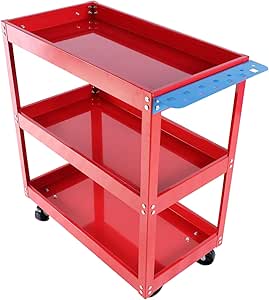 Amazon.com: Tool Cart on Wheels | 3 Tier Rolling Mechanic Tool Cart | 450 lbs Capacity Metal ...