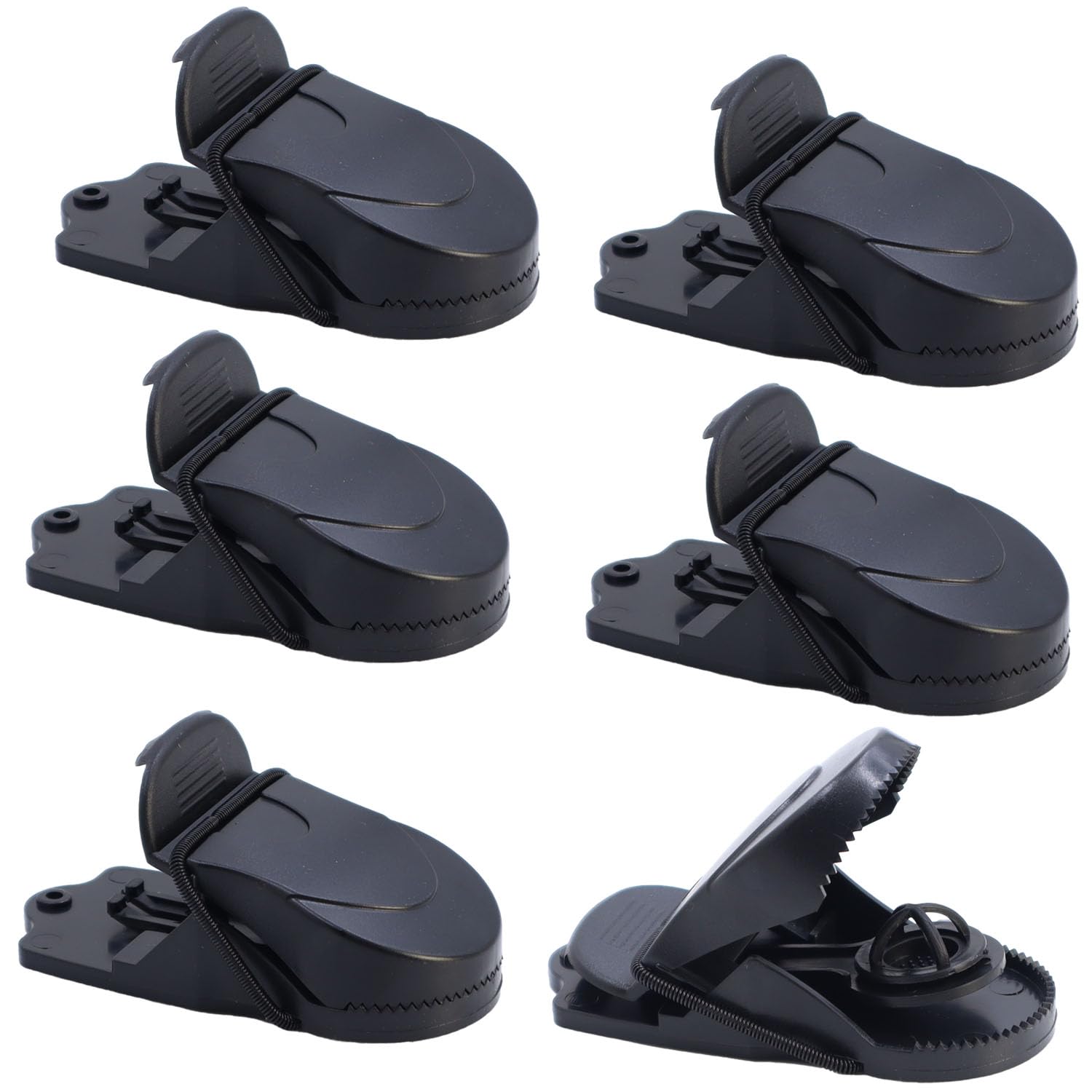 Pack of 6 Rodent Snap Traps - Quick and Effective Rat and Mouse Traps ...