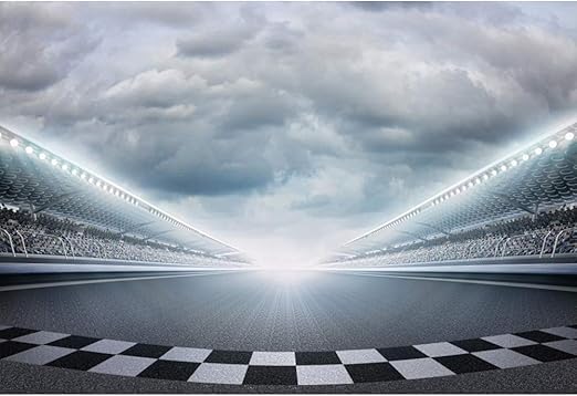 Amazon.com : CSFOTO Polyester 6x4ft Finish Line Race Track Backdrops ...