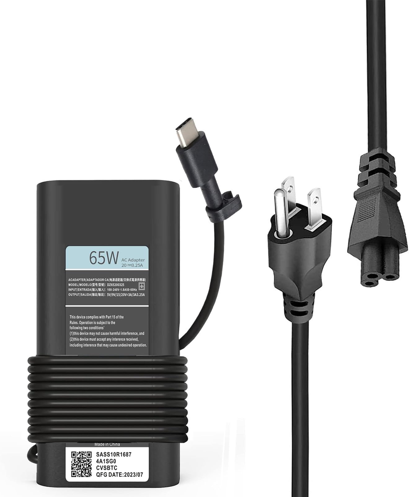 Amazon.com: 65W 45W AC Charger for Dell Vostro 13 5000 14 3000 5000 15 ...