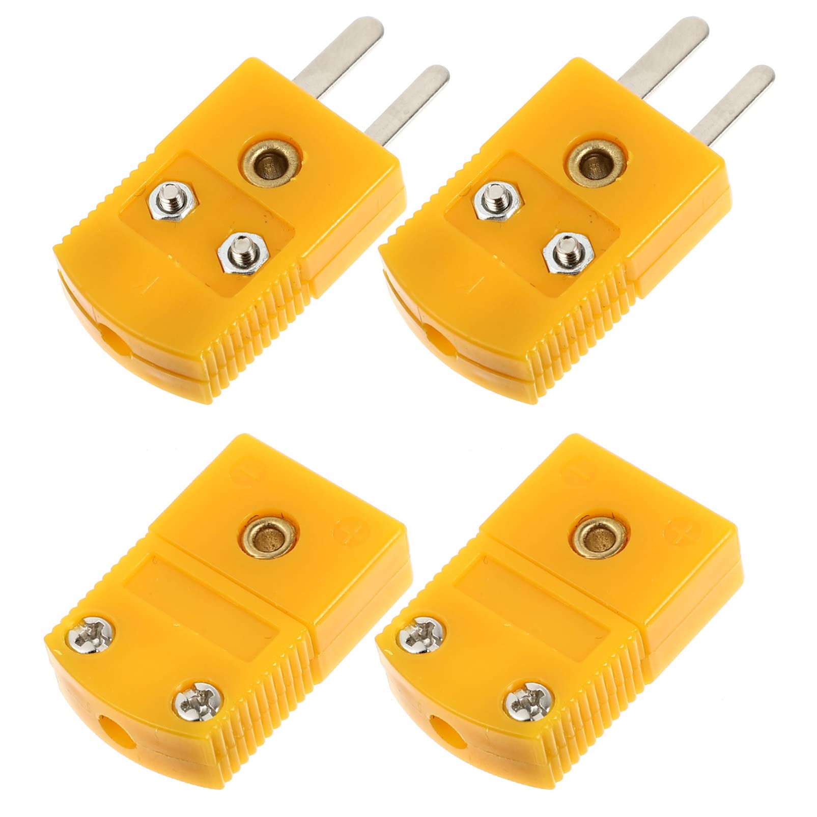 Amazon.com: VILLCASE 2 Pair K Type Thermocouple Connector Adapter Plugs ...