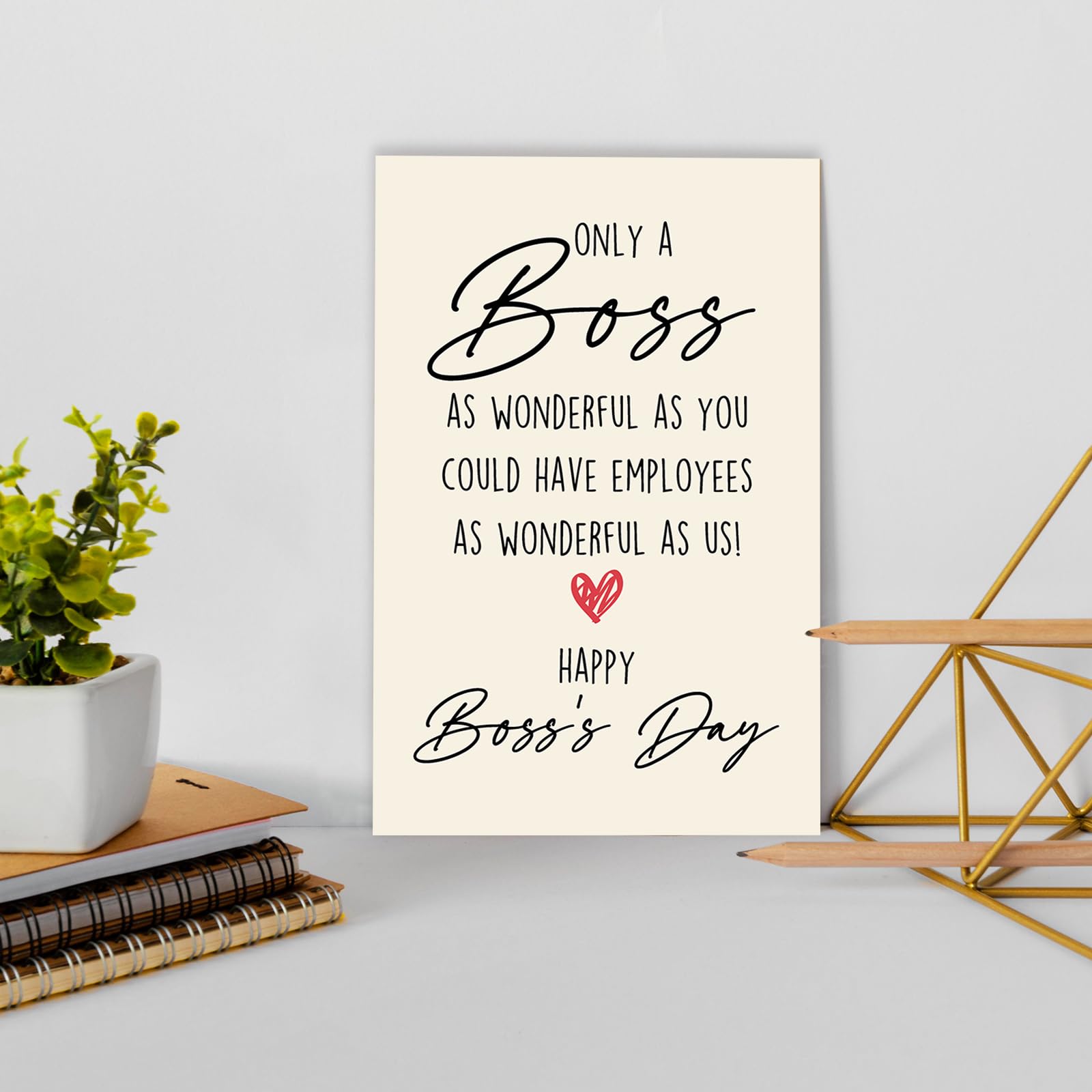 Tarjeta Del Día Del Jefe, Jefa, Agradecimiento, Reconocimiento A Los ...