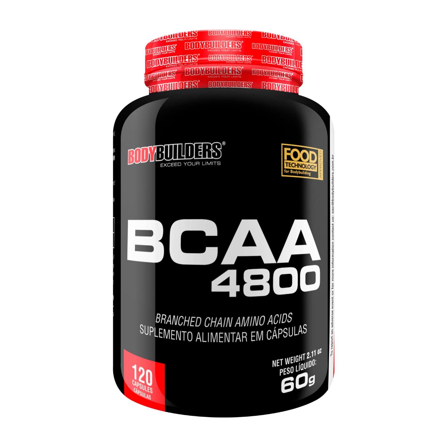 BCAA 4800 120 Cáps – Bodybuilders | Amazon.com.br