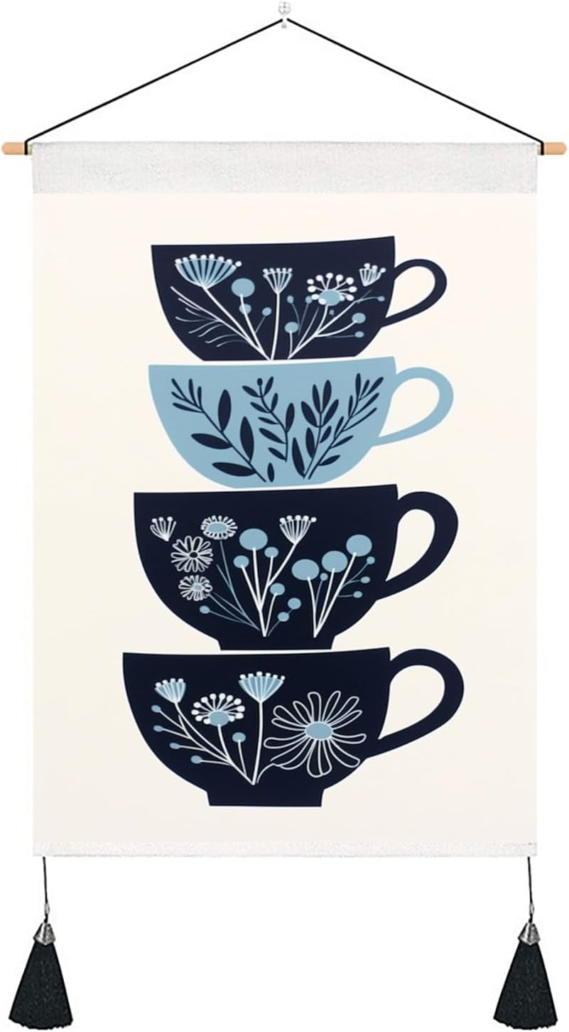 Amazon.com: TIKLO plant prints,modern canvas fresh fruit,Teapot Kitchen ...