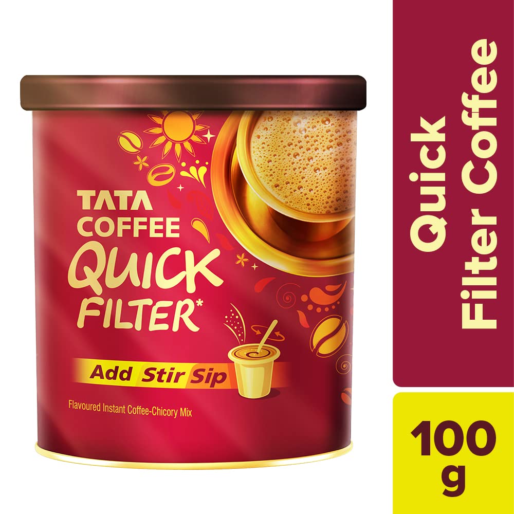 50% Off : Tata Coffee Quick Filter 100g, Tin At Rs.75/- Only. [MRP - Rs ...