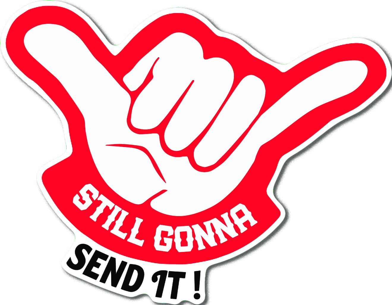 Amazon.com - AG | Still Gonna Send It Larry Enticer Meme Sticker Vinyl ...