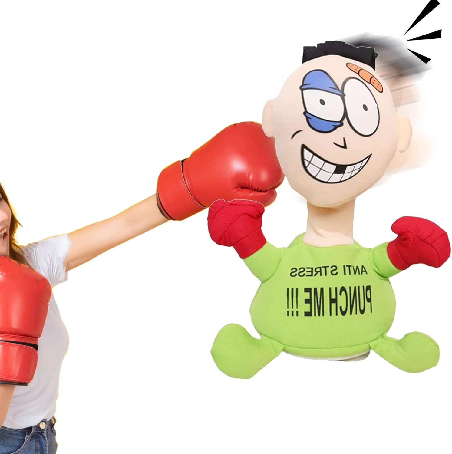 Punch Me Screaming Doll,Anti Stress Punch Me Dolls,Funny Stress Relief ...