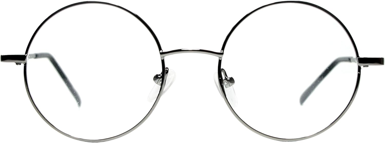 Amazon.com: Small Metal Round Readers - Reading eyeglasses ( unisex ...