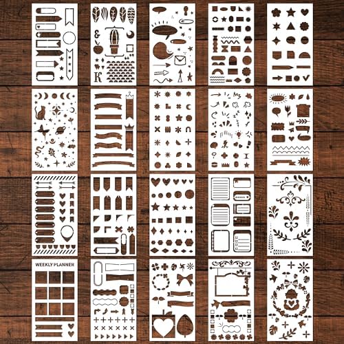 Amazon.com : 16 Pack Journaling Stencils, Christian Stencil for Journal ...