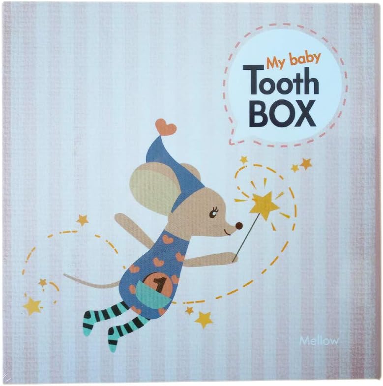 Amazon.com: Mello Tooth Fairy Baby Tooth Box Organizer Baby Album Tooth ...
