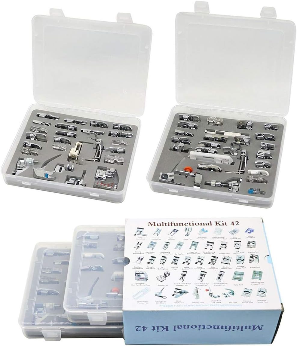 Amazon.com: 7PCS Sewing Presser Foot Kit Includes 6PCS Rolled Hem ...