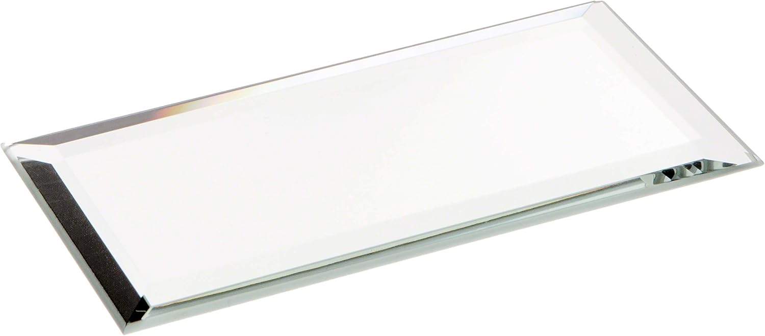 Amazon.com: Plymor Rectangle 3mm Beveled Glass Mirror, 2 inch x 4 inch ...