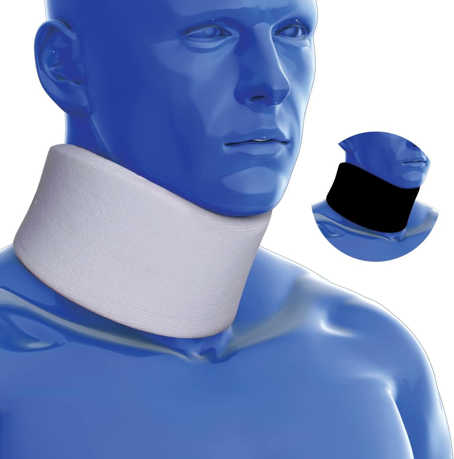 Kedley Foam Neck Collar Medical Grade Adjustable Neck Brace Support ...