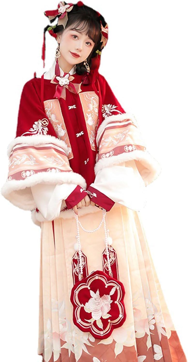 Amazon.com: Chinese Red Hanfu-Women Ancient Chinese Dress Traditional ...