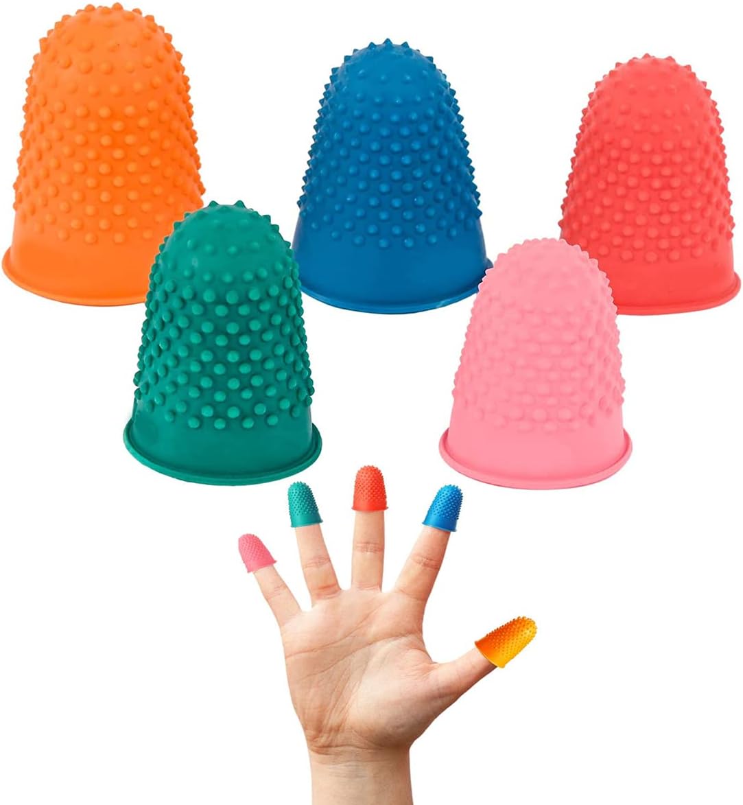 ASYKNM 10 Pièces Doigtiers en Caoutchouc, Bout de Doigt Silicone ...