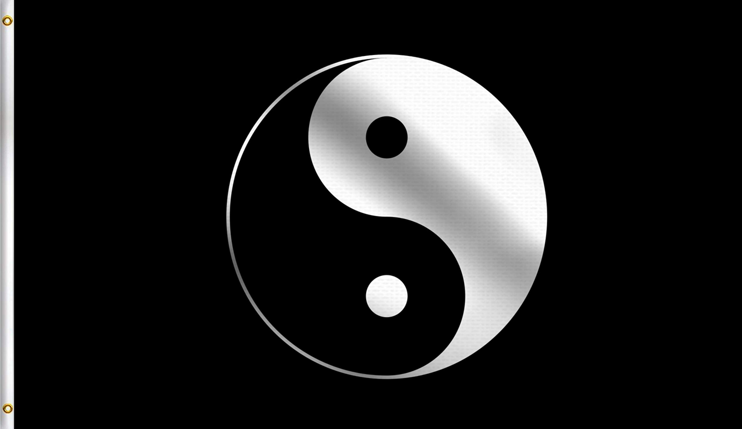 Amazon.com : DMSE Yin and Yang Flag 3X5Ft Foot 100% Polyester 100D Flag ...