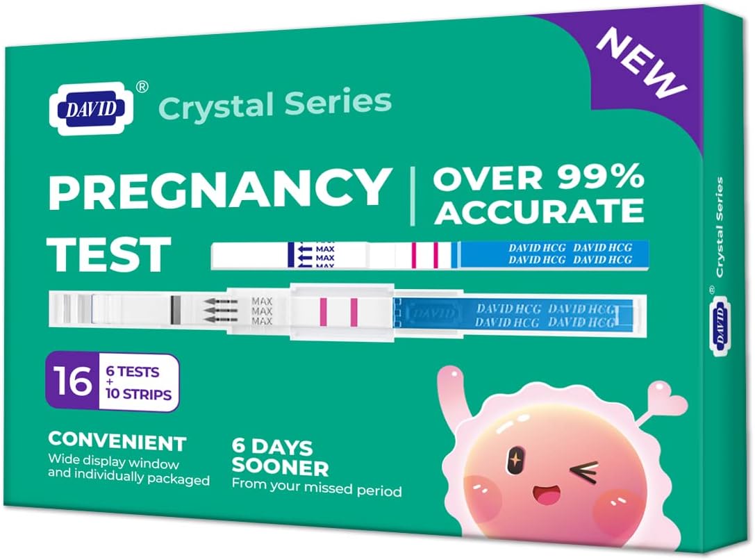 Amazon.com: DAVID 16-Count Pregnancy Tests Early Detection, 6 Pregnancy ...