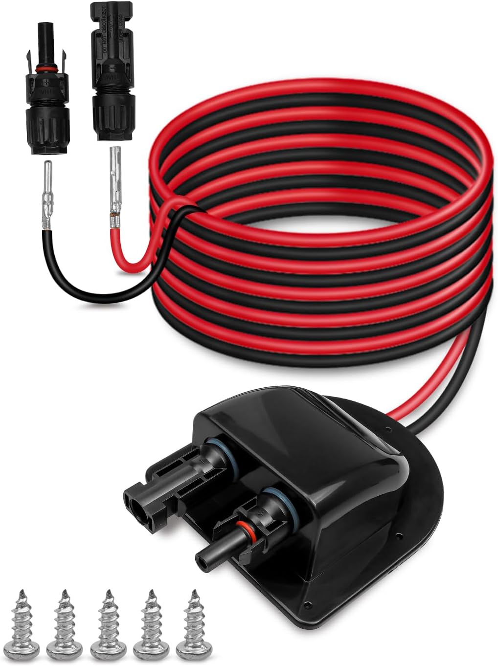 Amazon.com: QNHEAY Waterproof Solar Connector Entry Gland Cable ...