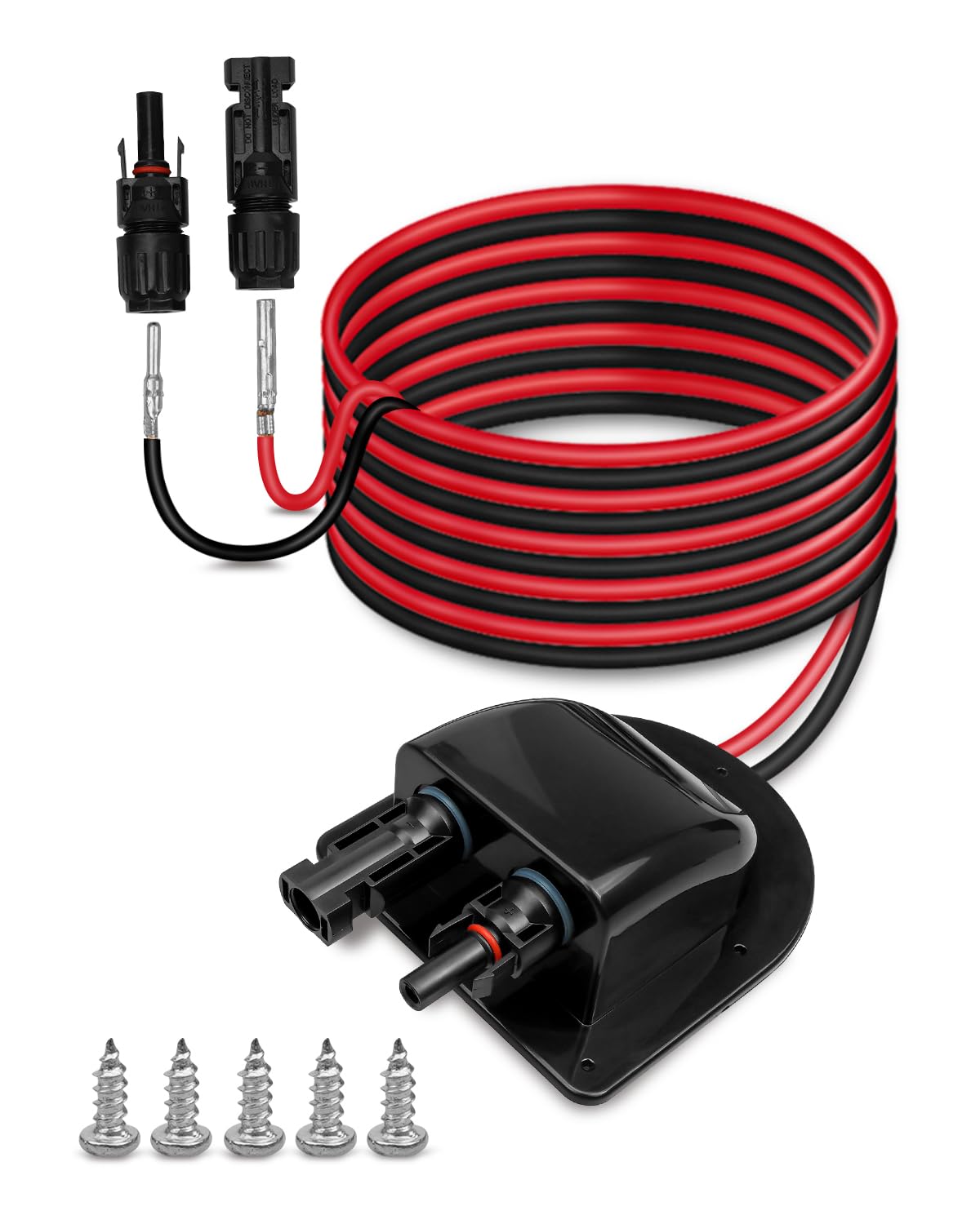 Amazon.com: QNHEAY Waterproof Solar Connector Entry Gland Cable ...