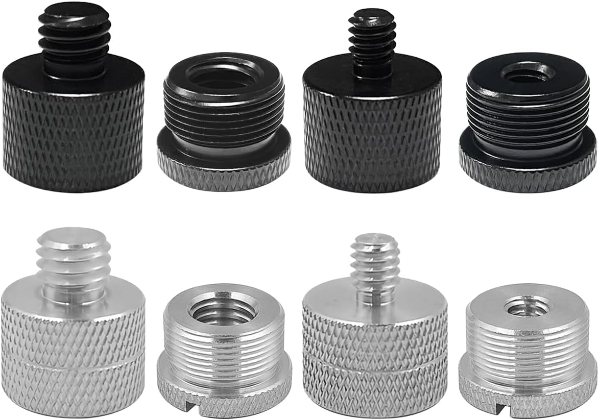 Amazon.com: IXTECH Mic Stand Adapter Set 8 pieces Metal Microphone ...