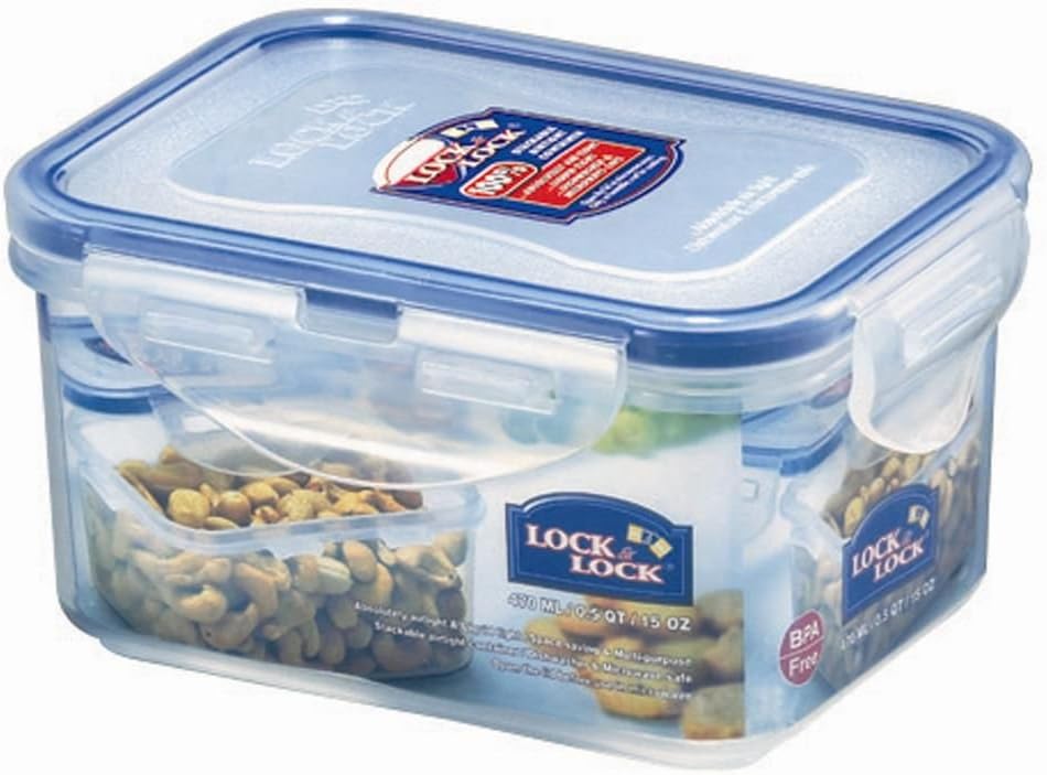 Amazon.com: (Pack of 6) LOCK & LOCK Airtight Rectangular Food Storage ...