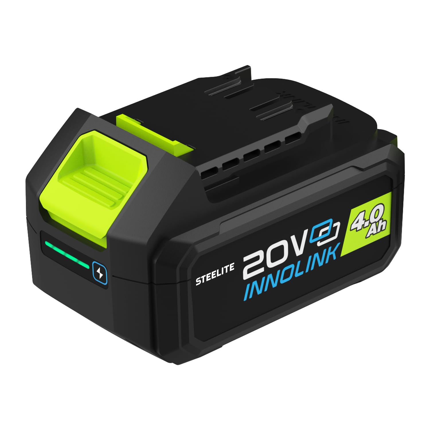 Steelite 21V 4.0Ah Lithium-Ion Replacement Battery Pack, High-Capacity Rechargeable Battery ...